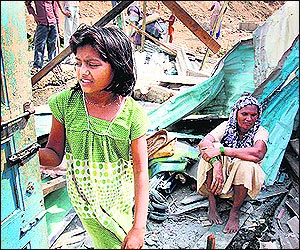 After Azhar s,Rubina s house also razed | Mumbai News - The Indian Express