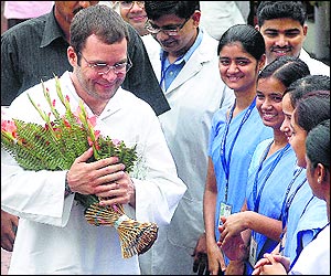 Maya govt stalling development in Amethi,Rae Bareli: Rahul | Lucknow ...