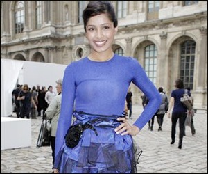 Freida s body crushing dress grabs eyeballs during Paris show ...