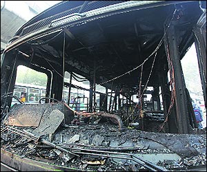 Second low-floor bus catches fire | Delhi News - The Indian Express
