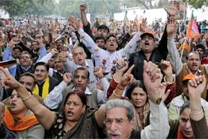 BJP hits Delhi streets over price rise | India News - The Indian Express