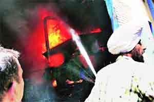 Mohali rubber factory destroyed by fire | Cities News - The Indian Express