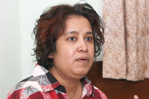 Despite protests,7th part of Taslima’s book released outside book fair ...