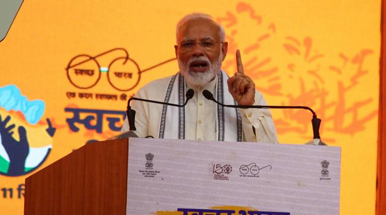 PM Modi says rural India has declared itself open defecation-free, says ...