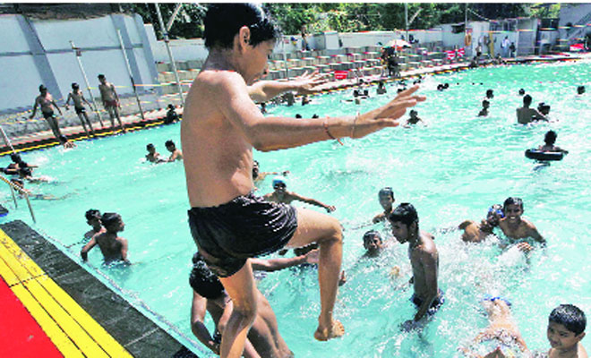 The poolside story: Citizens swim against the tide | Cities News - The ...