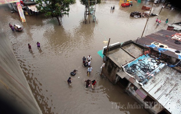 Rains,poor infrastructure bring Gujarat to standstill | Picture Gallery ...
