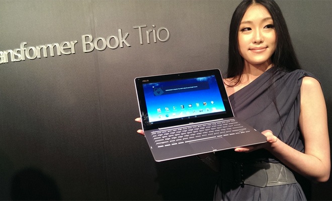 Asus unveils tablet computer,Transformer Book Trio,touts it as ‘world’s ...