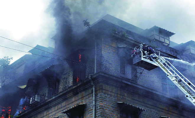 Fire at Ballard Pier building | Cities News - The Indian Express