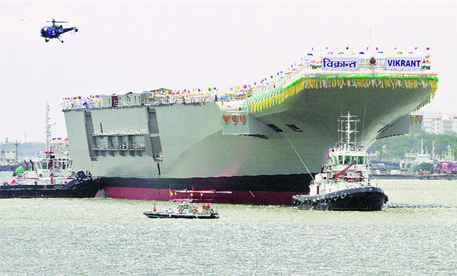 First indigenous aircraft carrier Vikrant launched News Archive News ...