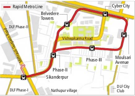 First phase of Gurgaon Rapid Metro to open on October 2 | Punjab-and ...
