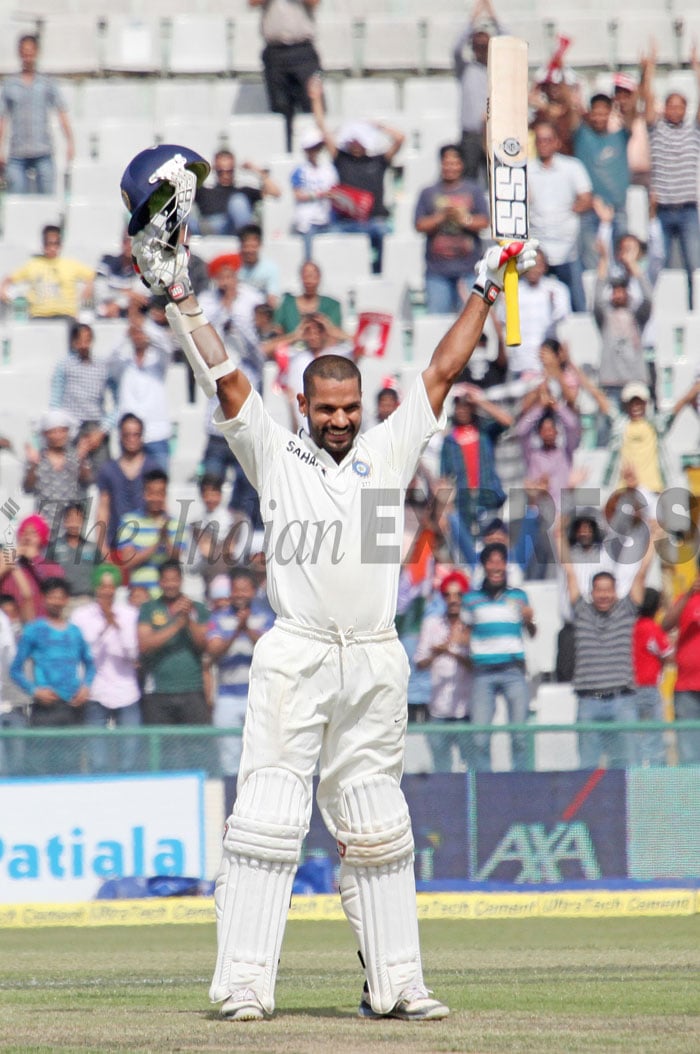 Pics: Shikhar Dhawan on top,scores a ton on Test Debut | Sports Gallery ...