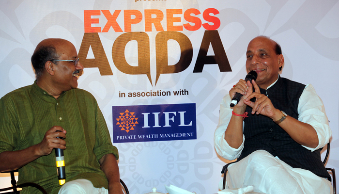 Today in Pics: Rajnath Singh at Express Adda | Picture Gallery Others ...