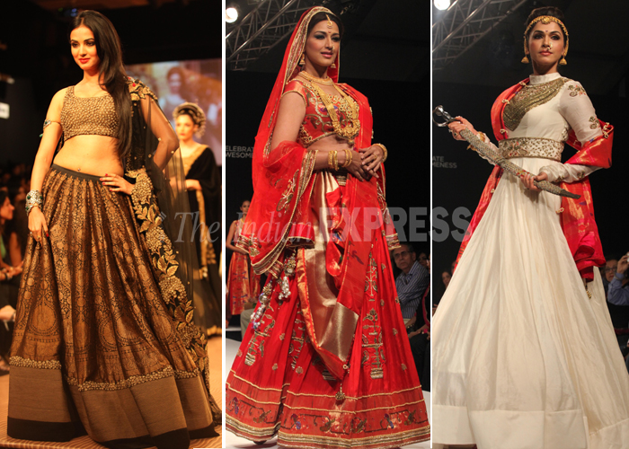 Lakme Fashion Week: Bollywood brides Sonal Chauhan,Ishaa Koppikar ...