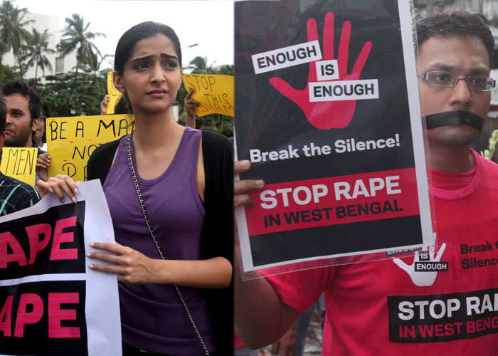 Sonam Kapoor joins anti-rape protest in Mumbai | Picture Gallery Others ...