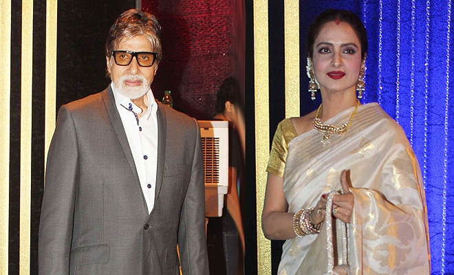 Amitabh Bachchan,Rekha spotted on the same flight | Bollywood News ...