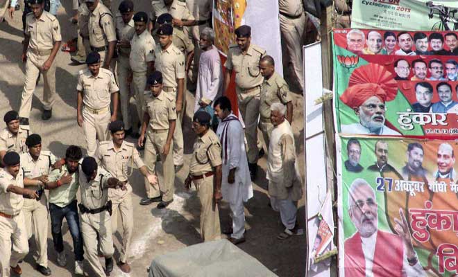 5 dead,90 injured as serial blasts target Narendra Modi’s Patna rally ...