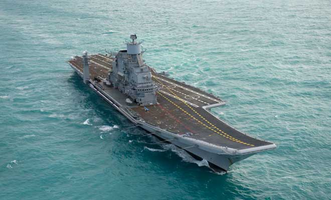 Wait over: Aircraft carrier INS Vikramaditya set to join Indian Navy on ...