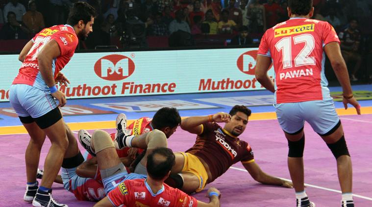 Pro Kabaddi 2017: UP Yoddha demolish Jaipur Pink Panthers 53-32 | Pro ...