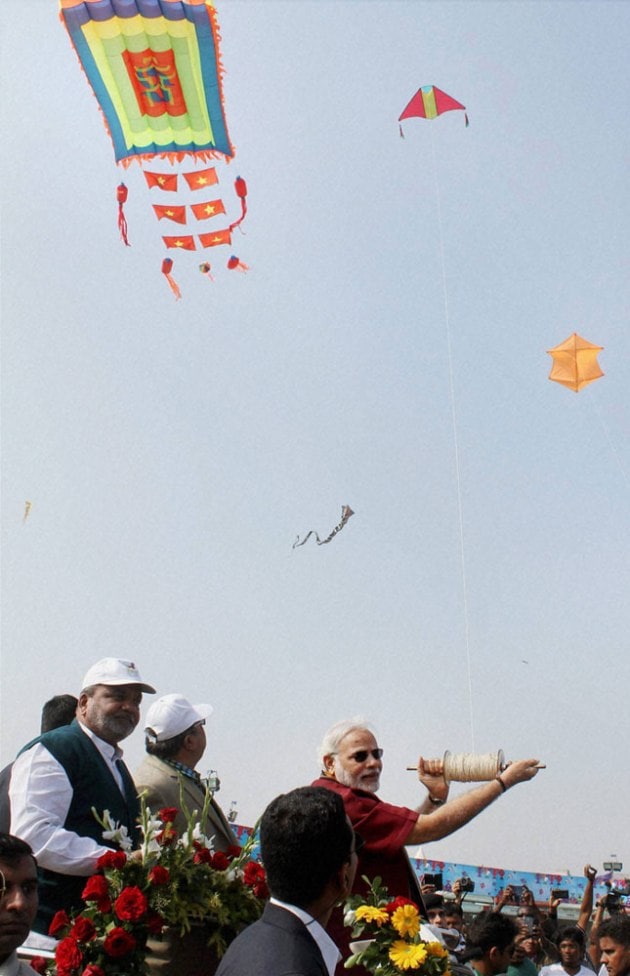 Narendra Modi inaugurates International Kite Festival in Gujarat ...