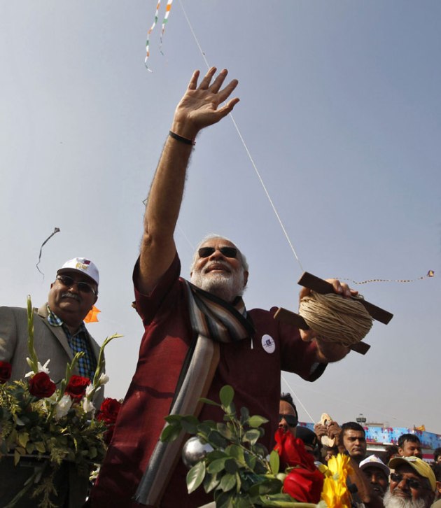 Narendra Modi inaugurates International Kite Festival in Gujarat ...