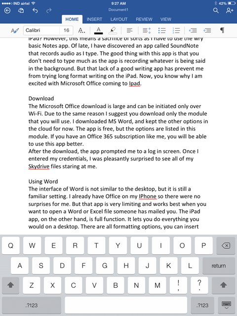 Microsoft Office iPad app really makes the Apple tablet more work-friendly | Technology News ...