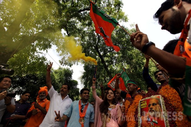 Celebrations break out as BJP registers historic win | Picture Gallery ...