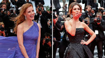 Wind bedevils Jessica Chastain, Cheryl Cole’s outfits on the carpet ...