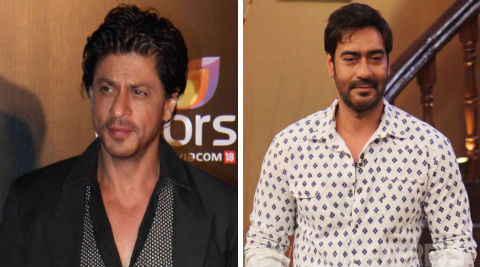 Finally! Shah Rukh Khan, Ajay Devgn hug and make up | Bollywood News ...