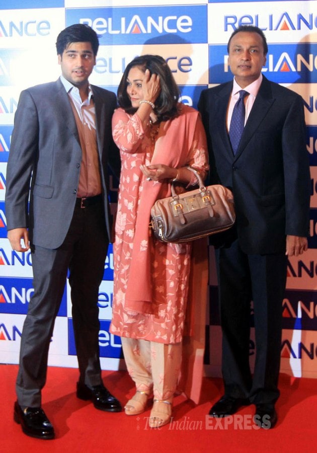 Jai Anmol Ambani with parents Anil and Tina at ADAG meet | Picture ...