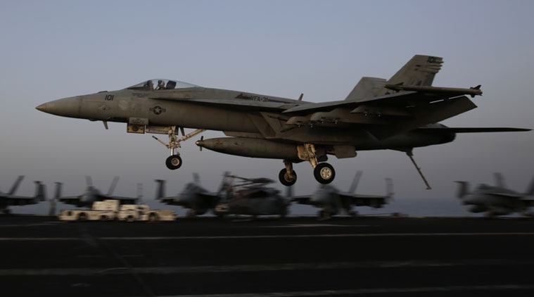 US airplanes bomb Islamic State near Baghdad for the first time | World ...