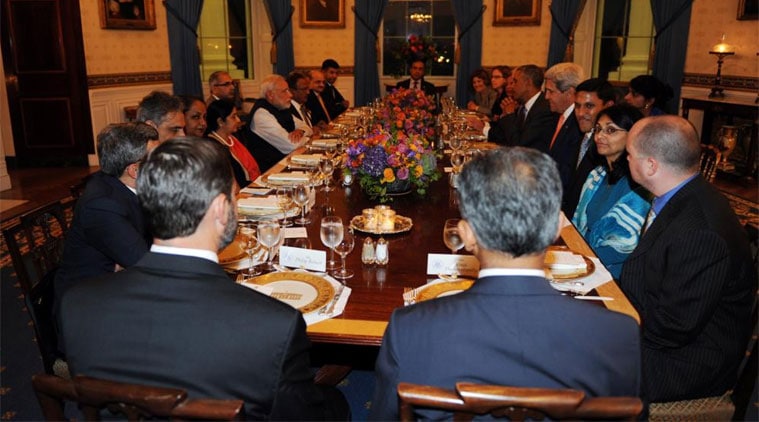 Barack Obama greets Narendra Modi with ‘Kem chho’ at White House dinner ... Barack Obama greets Narendra Modi with ‘Kem chho’ at White House dinner ...