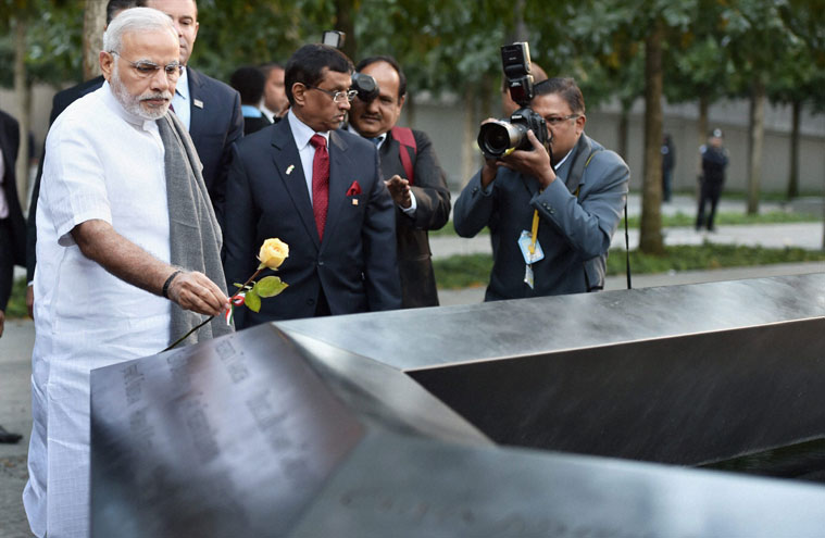 At 9 11 Memorial Modi Pays Homage To Victims Of Terror India News