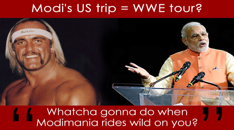Express LOL: How Modi’s US trip is like a WWE tour | India News - The ...