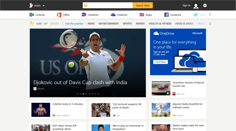 Microsoft showcases new MSN in India | Technology News,The Indian Express