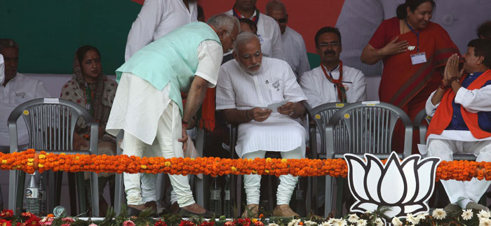 Prime Minister Narendra Modi addresses election rally in Haryana ...
