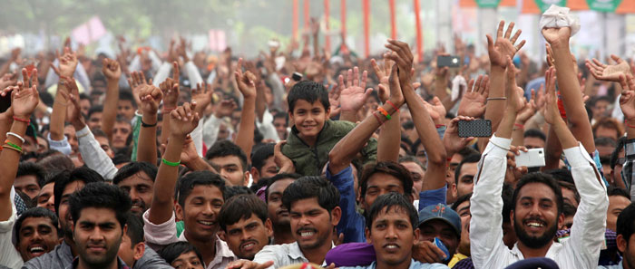 Prime Minister Narendra Modi addresses election rally in Haryana ...