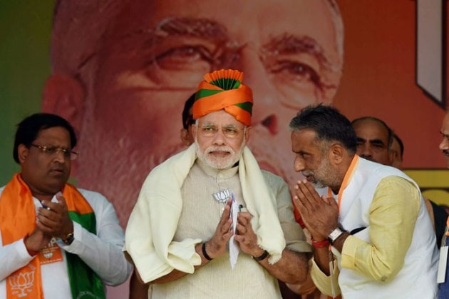 Today in pics – Modi addresses rally in Faridabad | Picture Gallery ...