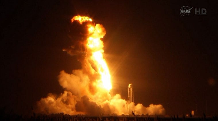 Commercial supply rocket explodes at liftoff | World News - The Indian ...