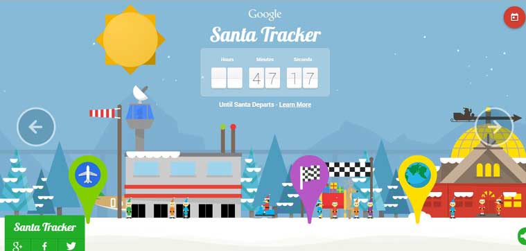 Google helps you track Santa Clause as he gets set for his journey ...