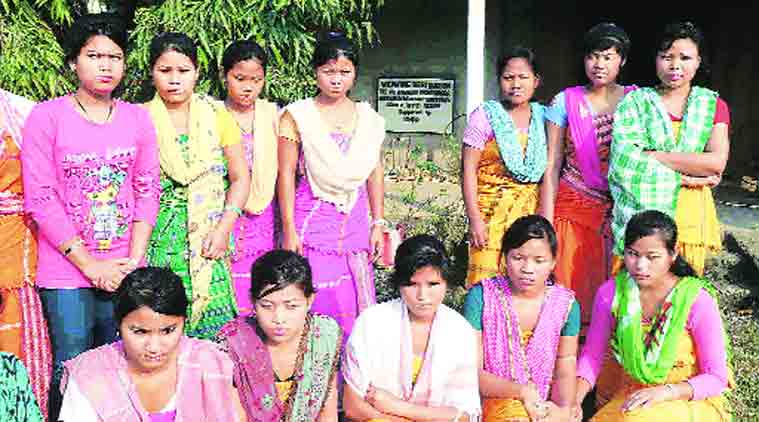 Homeless Assam girls take board exams from a camp | India News - The ...