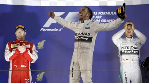 Lewis Hamilton consolidates top spot after winning Bahrain Grand Prix ...