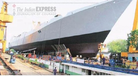 Navy’s new stealth destroyer ‘Visakhapatnam’ launched | India News ...