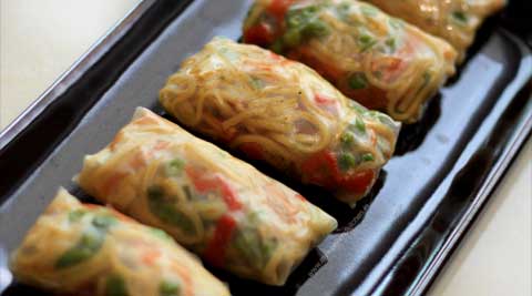 Express Recipes: How to make Vegetable Spring Rolls | Food-wine News ...