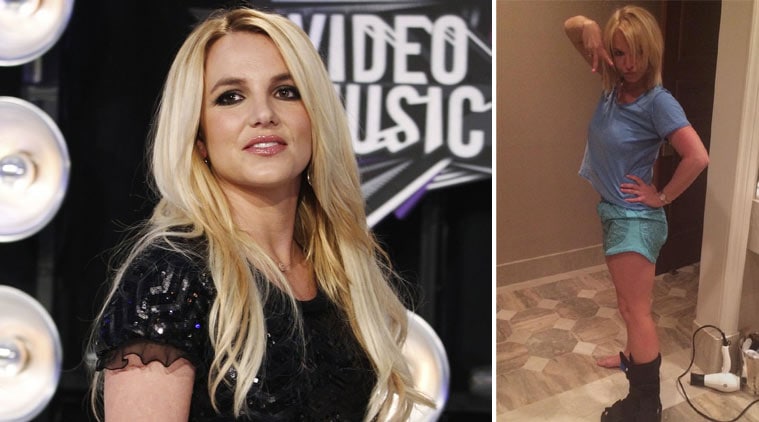 Britney Spears posts picture of injured leg | Music News - The Indian ...