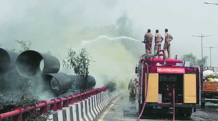 105 fires in 24 hours in Delhi | Delhi News - The Indian Express