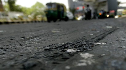 Monsoon still weeks away, heat wave melts roads | Picture Gallery ...