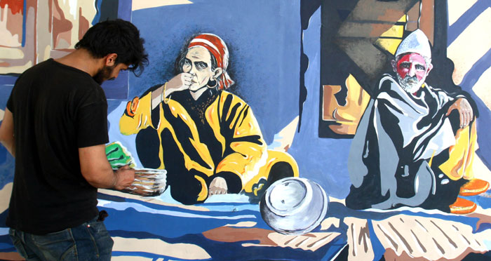 Six students splash Valley’s culture on Srinagar walls | Picture ...