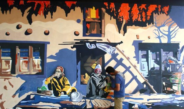 Six students splash Valley’s culture on Srinagar walls | Picture ...