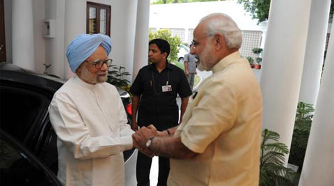 After attacking government, former PM Manmohan Singh meets PM Modi at ...