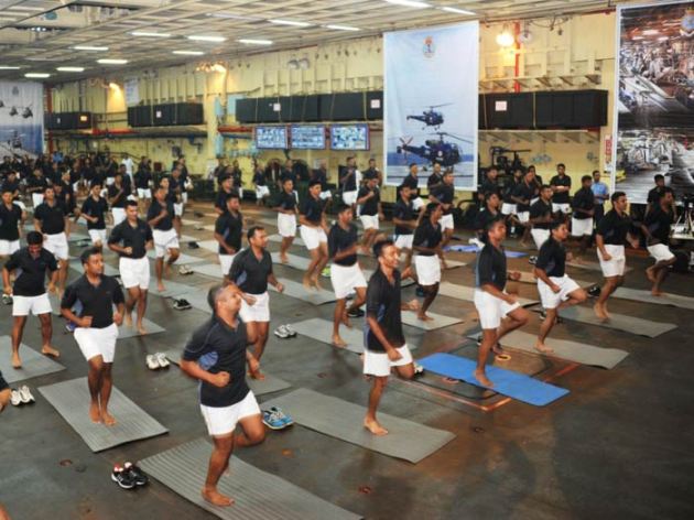 Armed forces put muscle behind Yoga Day | Picture Gallery Others News ...